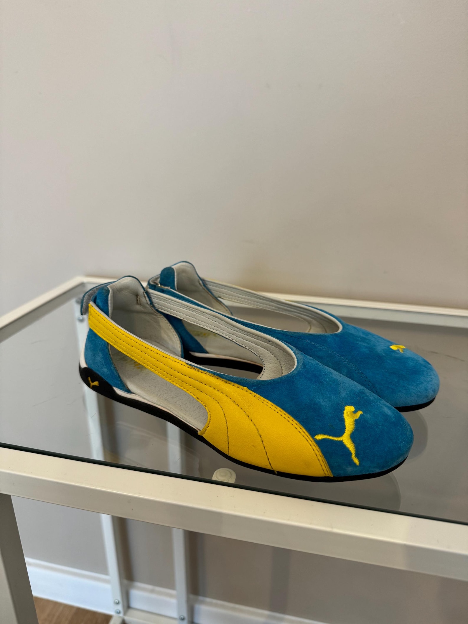 Puma Blue Yellow Speedcat Sandals Balerine Shoes Vintage 00s Y2k - Etsy