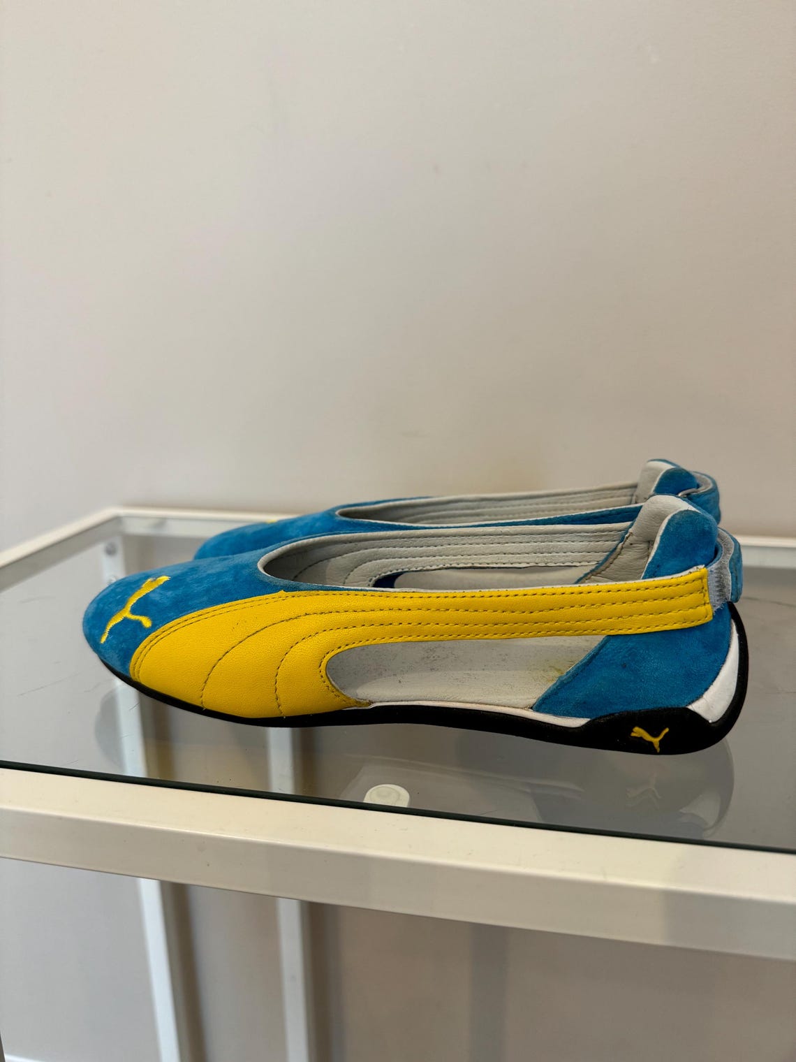 Puma Blue Yellow Speedcat Sandals Balerine Shoes Vintage 00s Y2k - Etsy