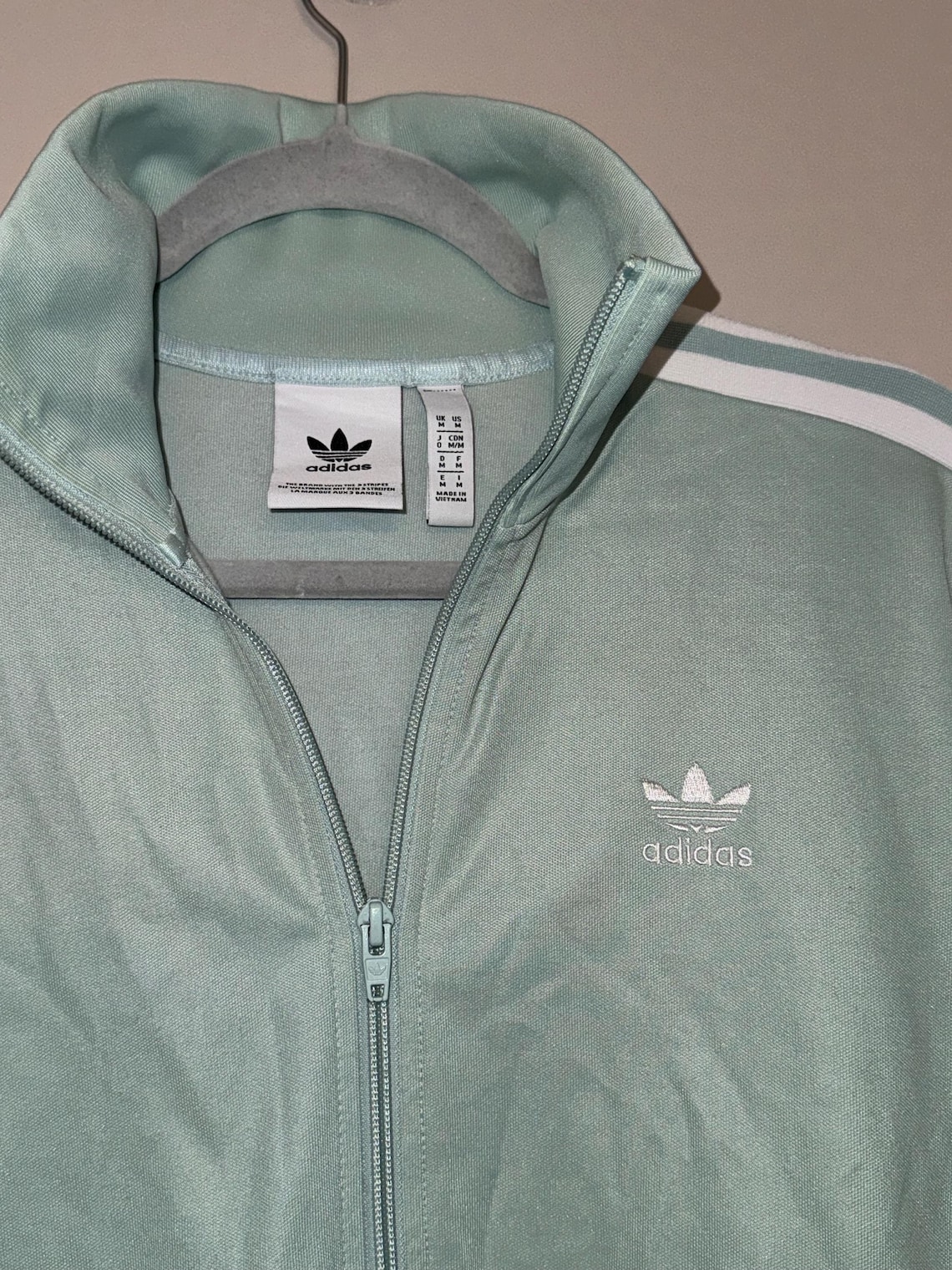 Adidas Original Zip up Pullover Mint Color Men’s Size M - Etsy
