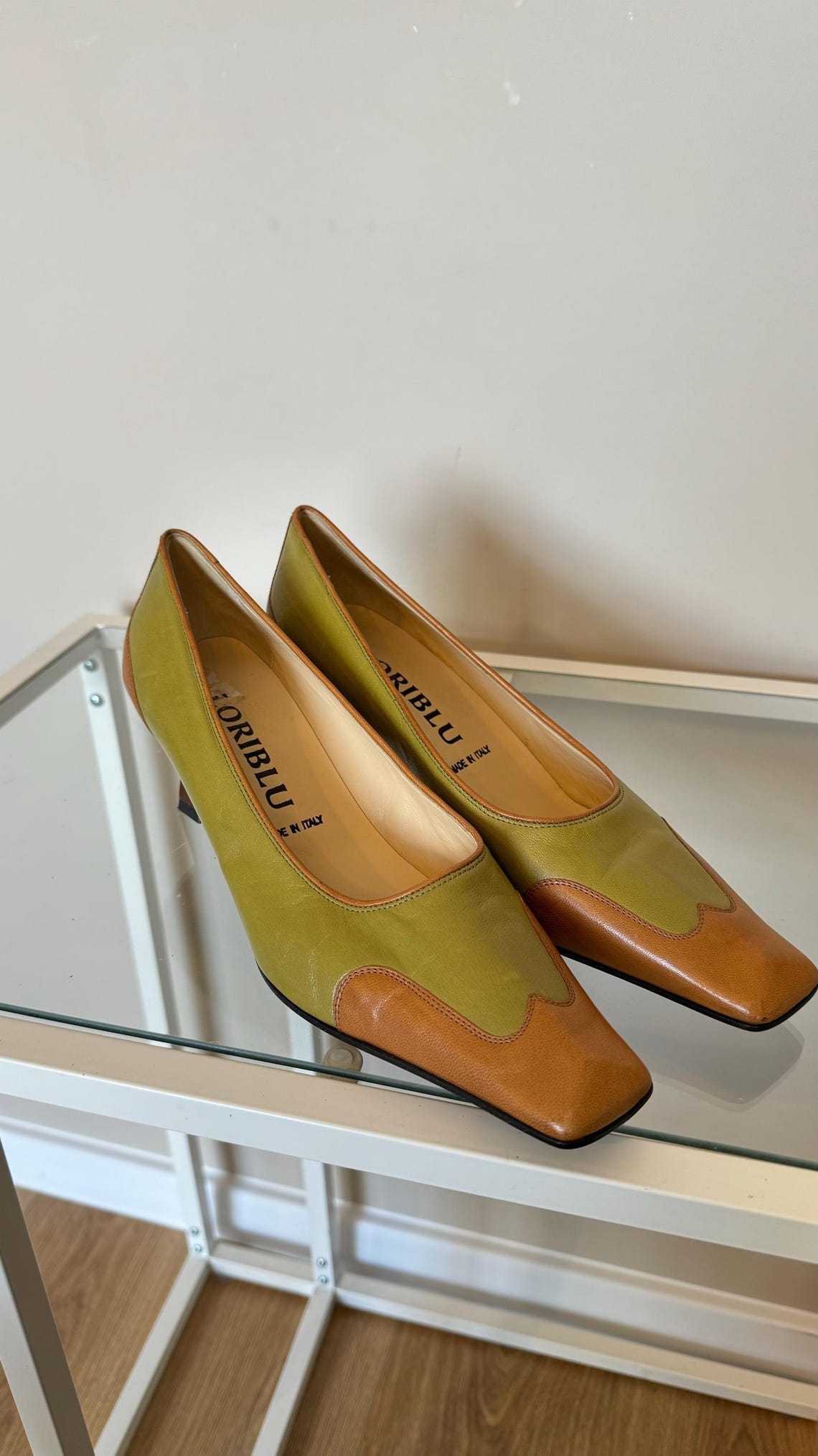 Loriblu Leather Heels Luxury Vintage Avant Garde Shoes Made in Italy ...