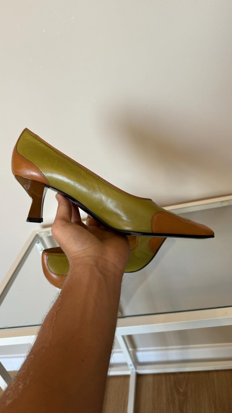 Loriblu Leather Heels Luxury Vintage Avant Garde Shoes Made in Italy ...