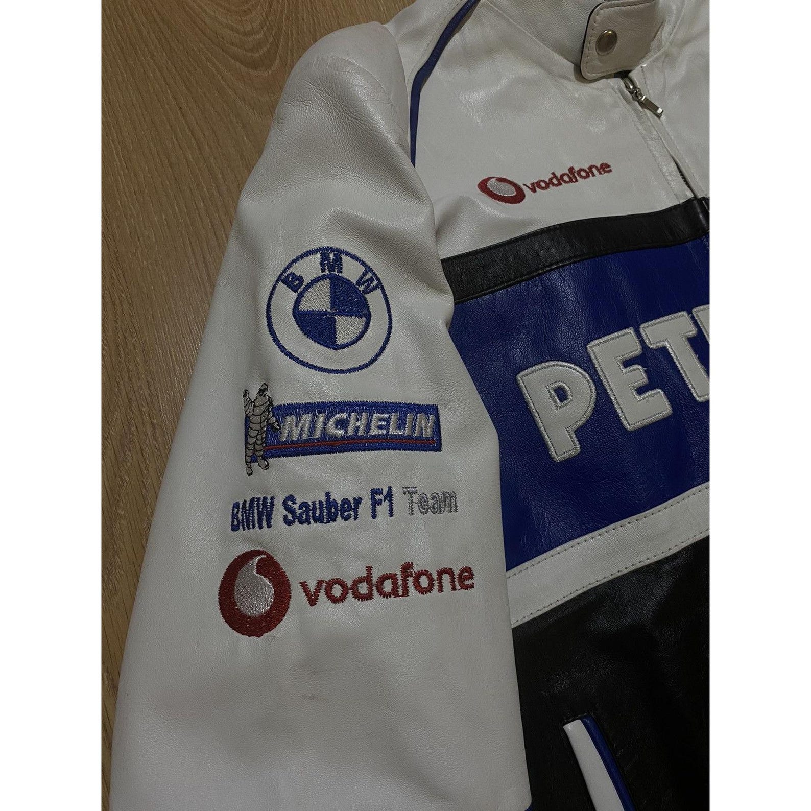 BMW Leather Racing Jacket Genuine Intel Puma Michelin Vintage Rare - Etsy