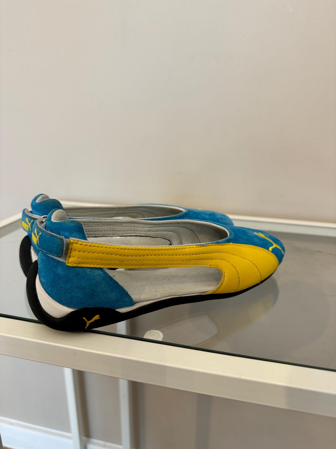 Puma Blue Yellow Speedcat Sandals Balerine Shoes Vintage 00s Y2k - Etsy