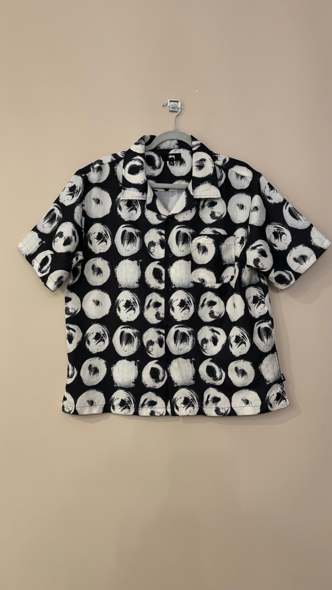 Stussy Shirt Black White Nuar Style Summer Vintage 90s - Etsy