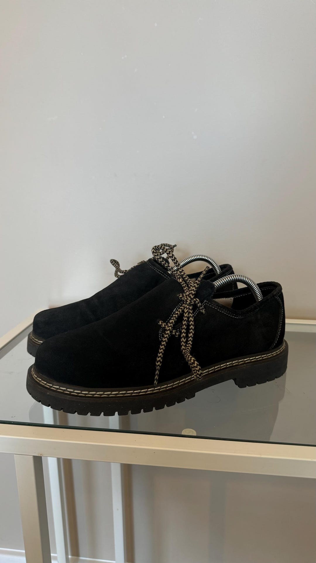 Vintage Almsach Cynthia Suede Avant Garde Classic Black Leather Size 43 ...