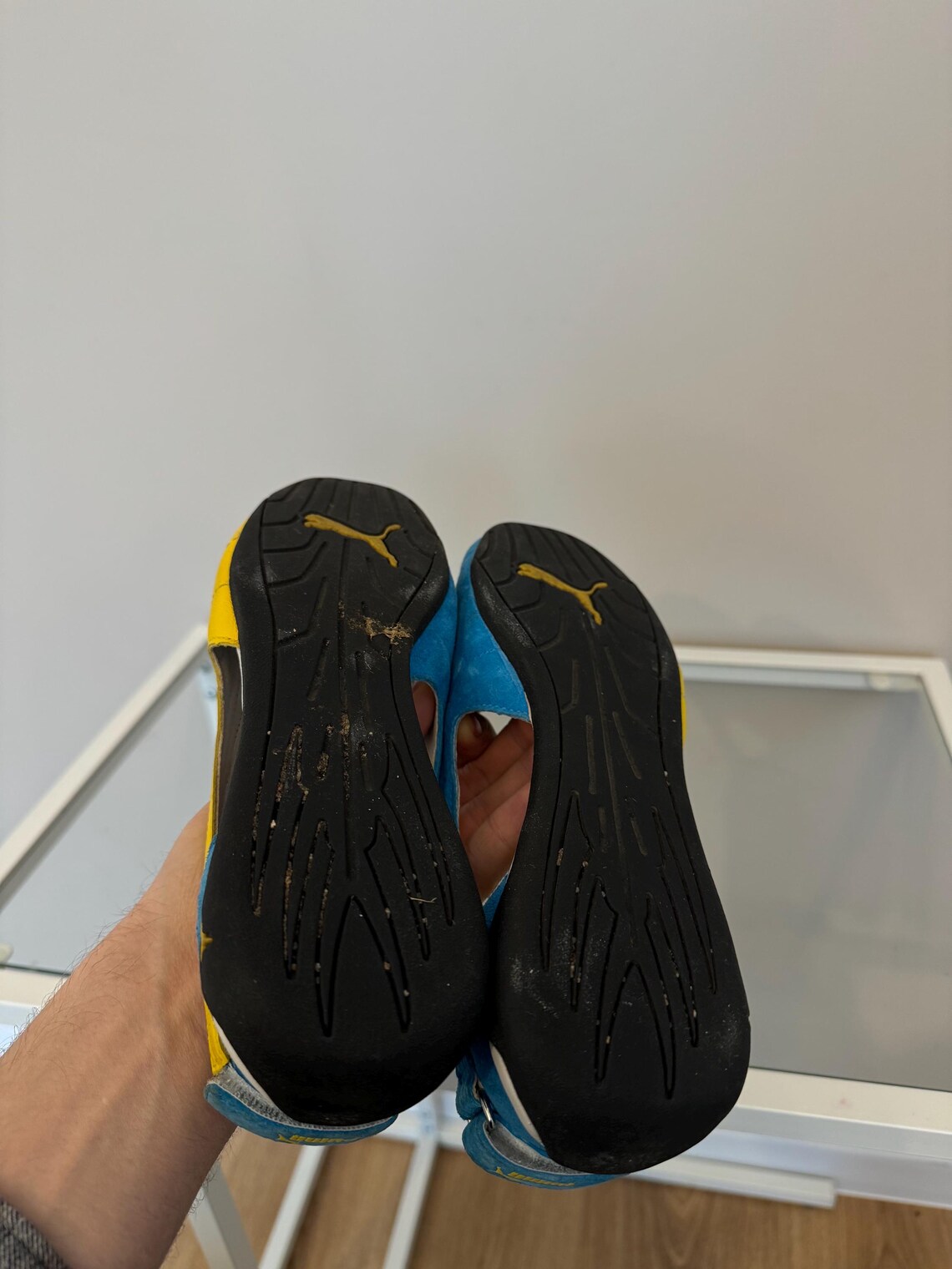 Puma Blue Yellow Speedcat Sandals Balerine Shoes Vintage 00s Y2k - Etsy