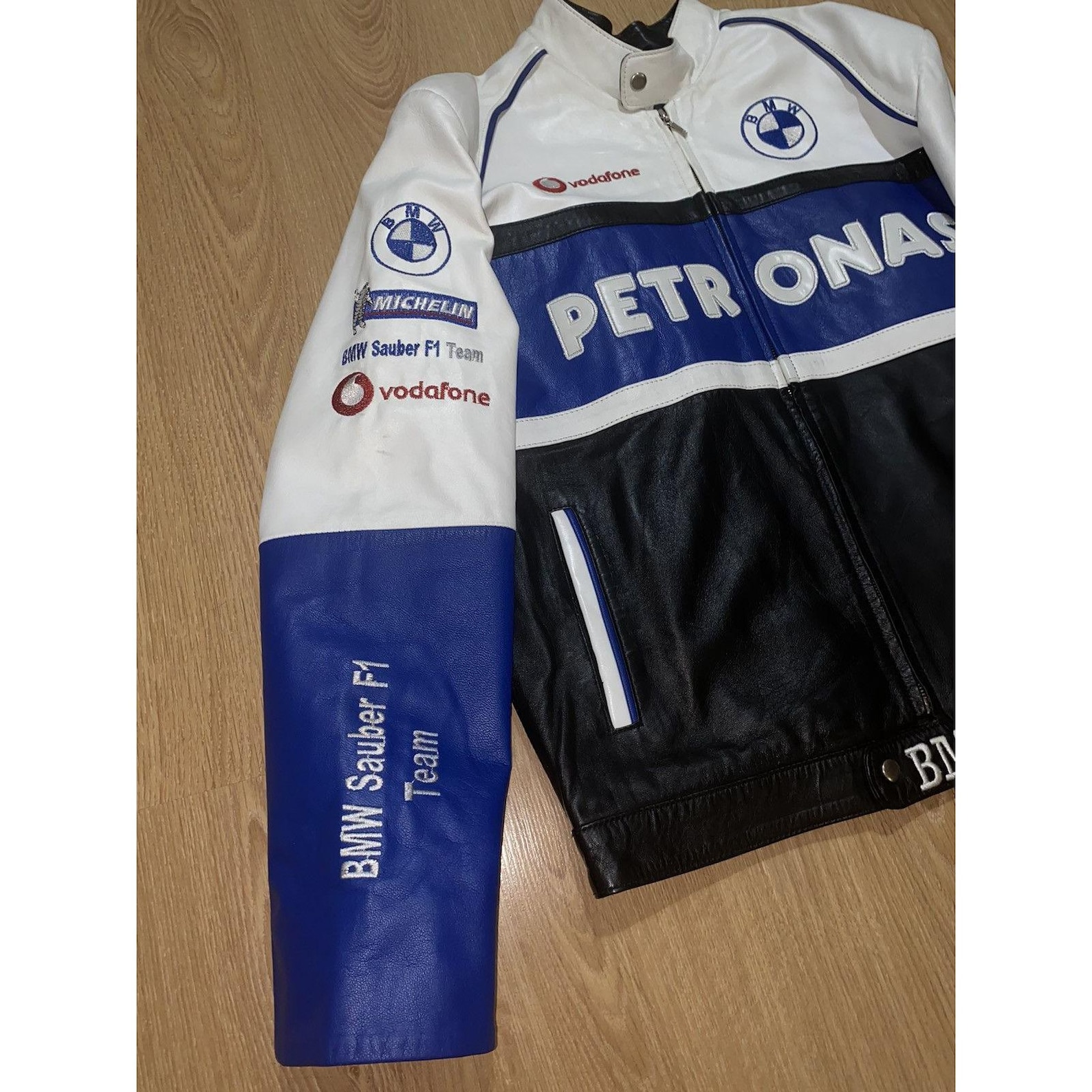 BMW Leather Racing Jacket Genuine Intel Puma Michelin Vintage Rare - Etsy