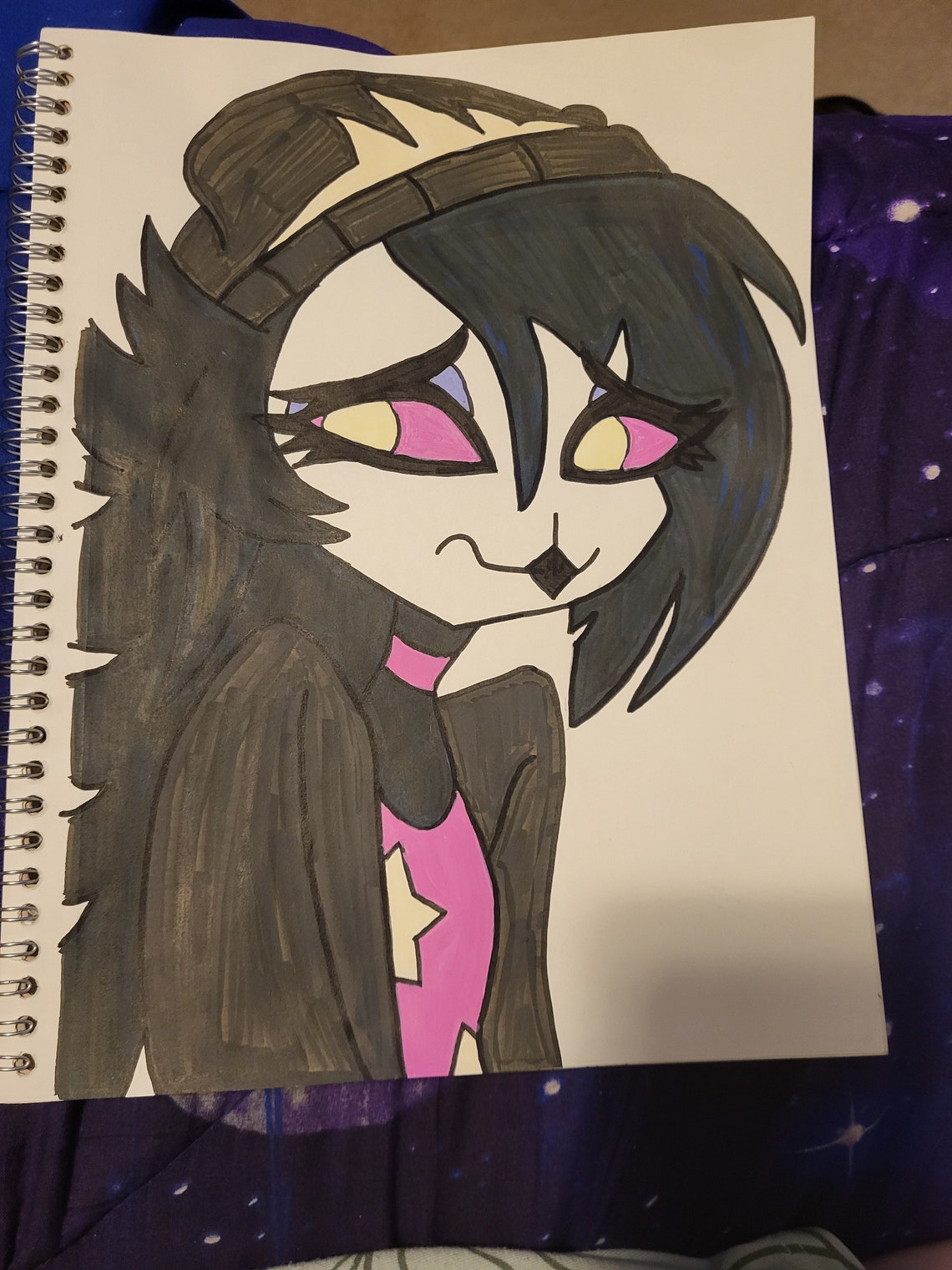 Octavia Helluva Boss Paint Marker Drawing - Etsy