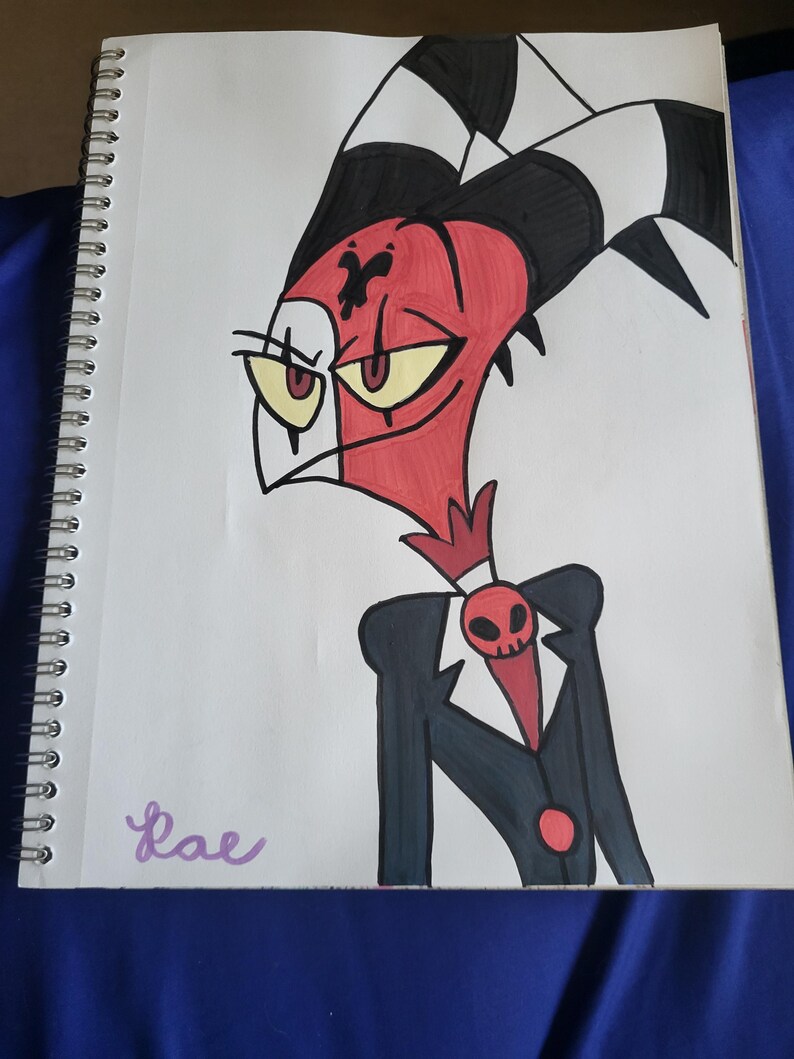 Blitzø Helluva Boss Paint Marker Drawing - Etsy