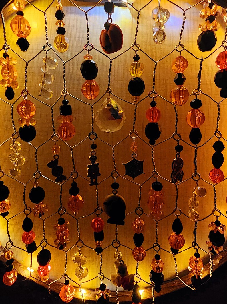 Light up Halloween Suncatcher 12.5 Frame - Etsy