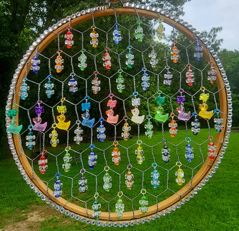 Rubber Duck Bead Suncatcher 11in Frame - Etsy