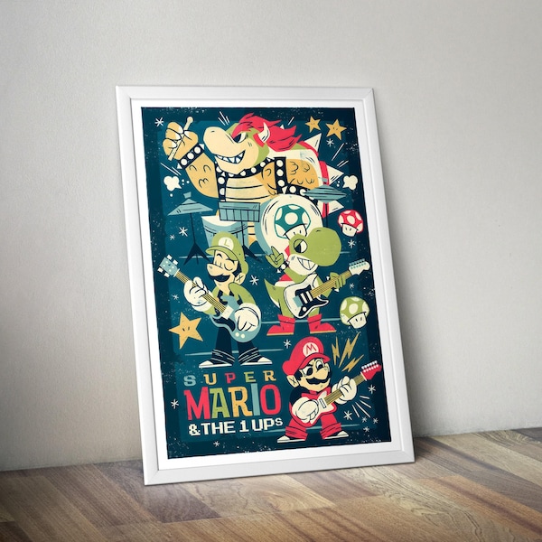 Super Mario Poster - Etsy