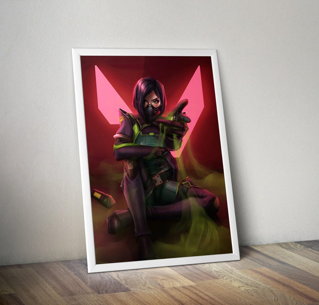 Valorant Poster Gaming Poster Valorant Prints Viper Poster Video Game ...