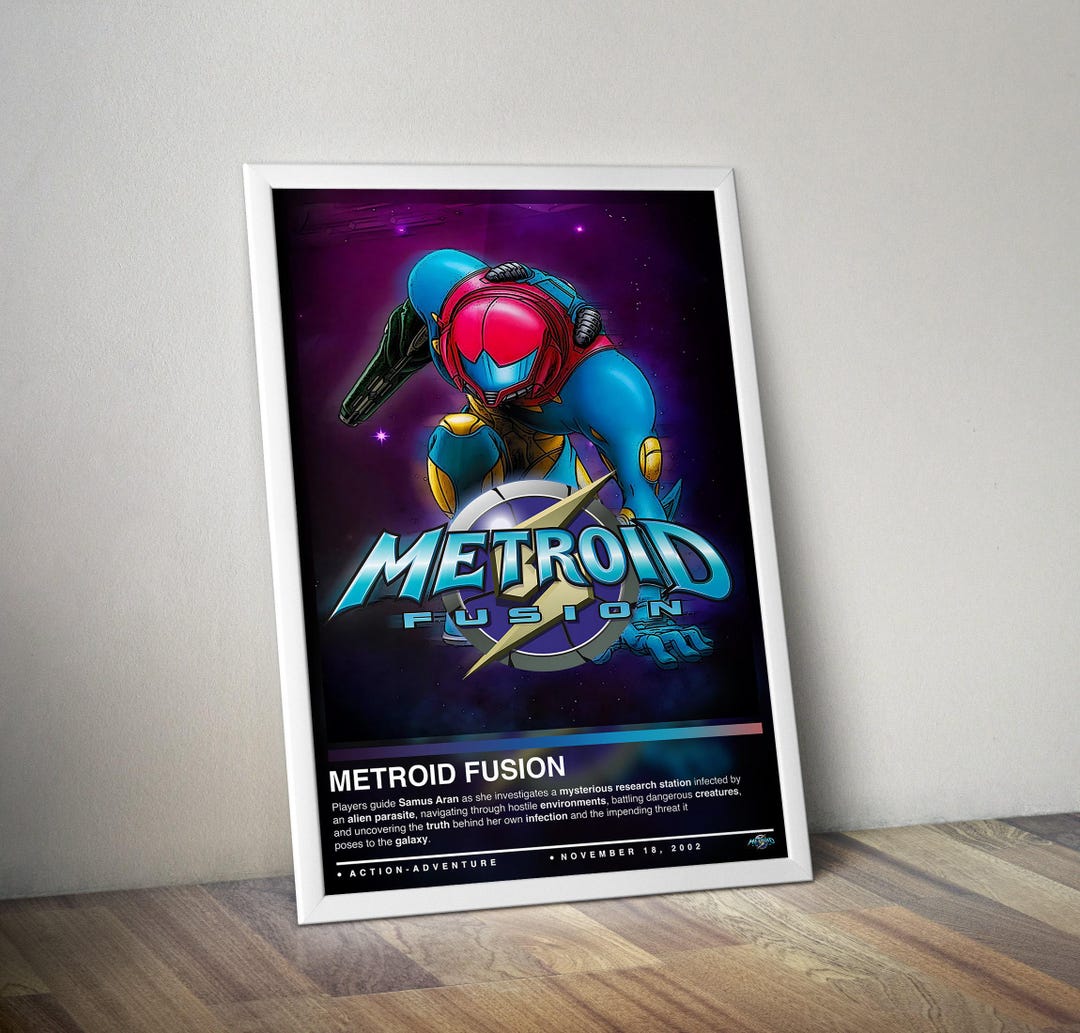 Metroid Fusion Poster Print Metroid Fusion Cover Gaming Poster, 4 ...