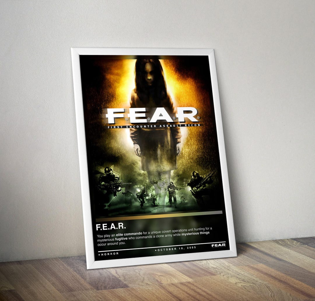 FEAR Poster Print FEAR Cover Gaming Posters 4 Colors Gaming Decors ...