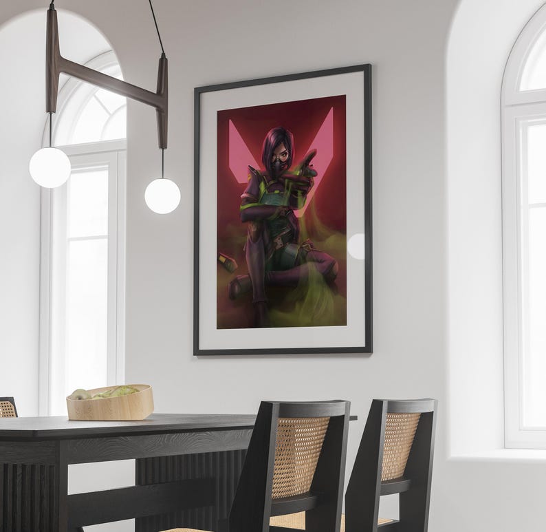 Valorant Poster Gaming Poster Valorant Prints Viper Poster Video Game ...