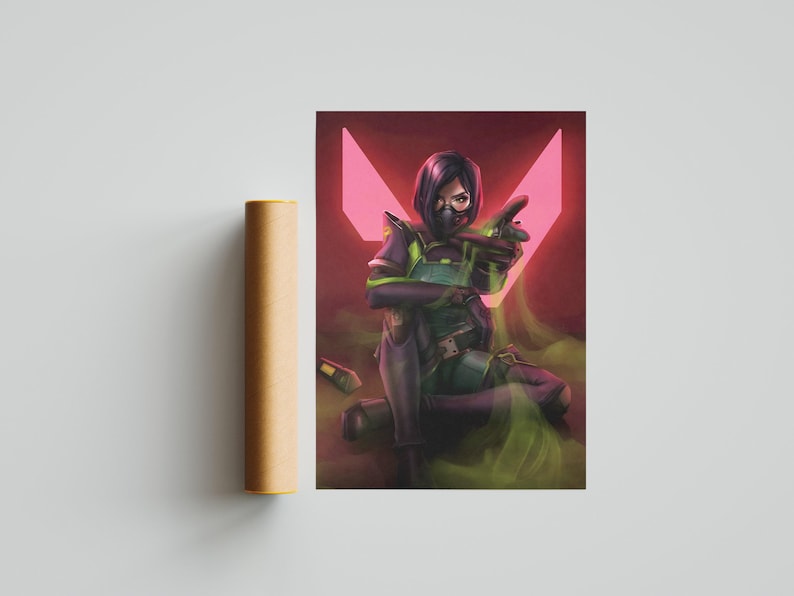 Valorant Poster Gaming Poster Valorant Prints Viper Poster Video Game ...