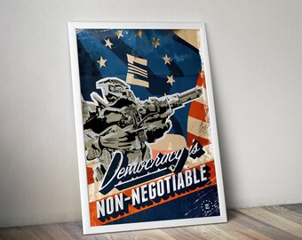 Fallout Brotherhood of Steel Inspired Propaganda Graphic Poster - Etsy