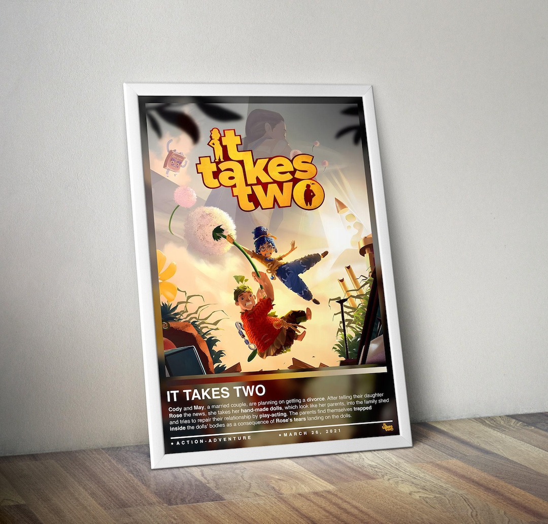 It Takes Two Poster Print It Takes Two Cover Gaming Poster 4 Colors ...
