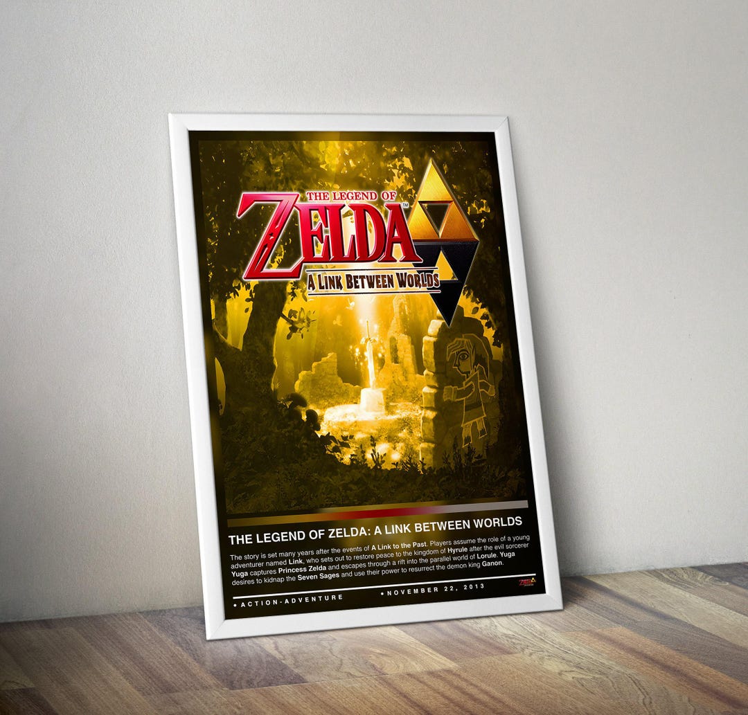 The Legend of Zelda A Link Between Worlds Poster Print Gaming Poster 4 Colors Gaming Decor ...