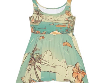 Celestial Sun Moon and Stars Women's Skater Dress AOP - Etsy