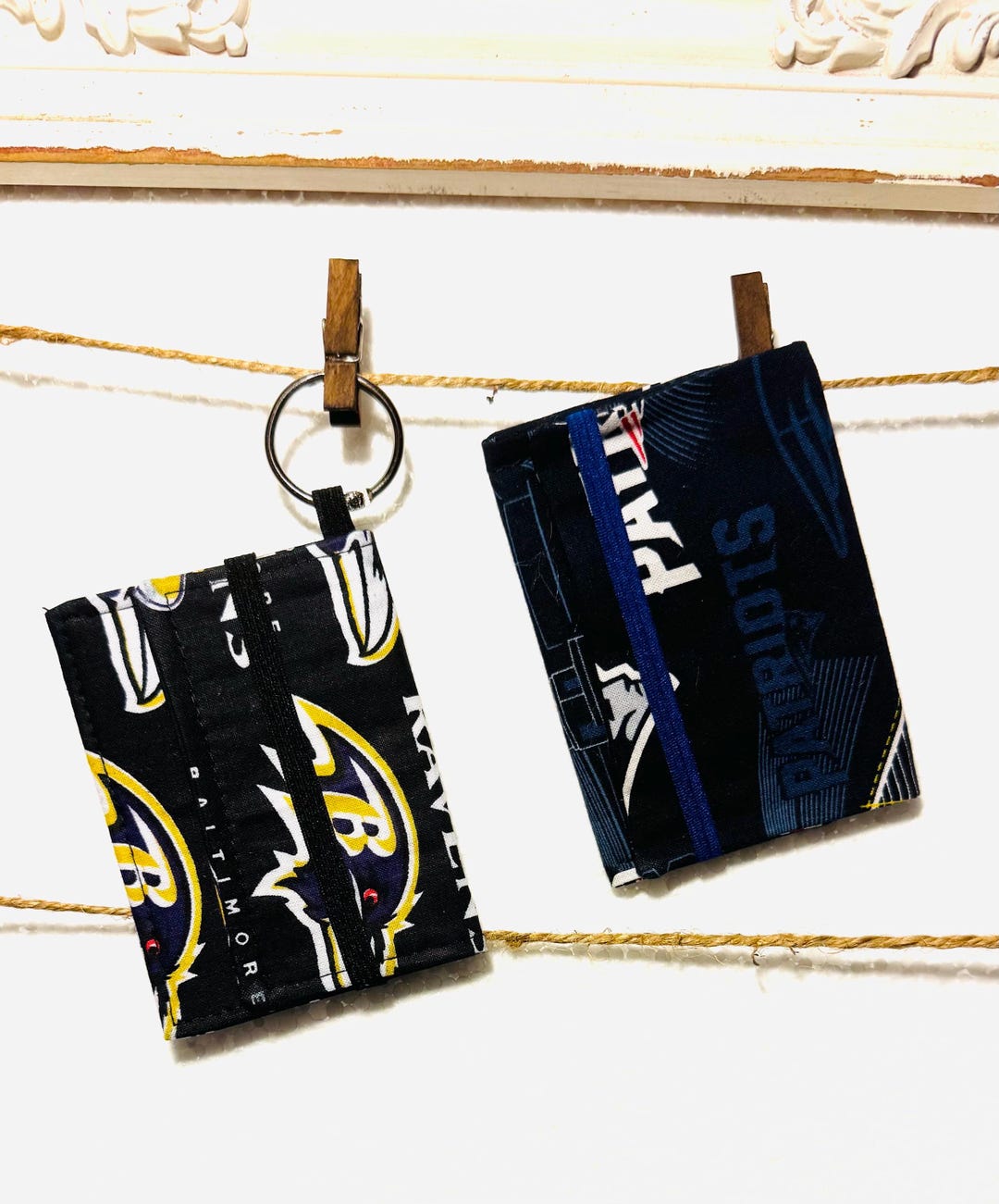 NFL Football Team Mini Wallet: Handmade Fan Accessory - Etsy