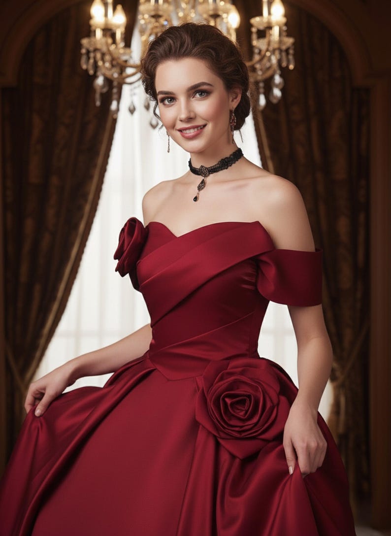 Luxury Red Stain Prom Dress for Wedding,gift for Bride,bridesmaid Dress ...