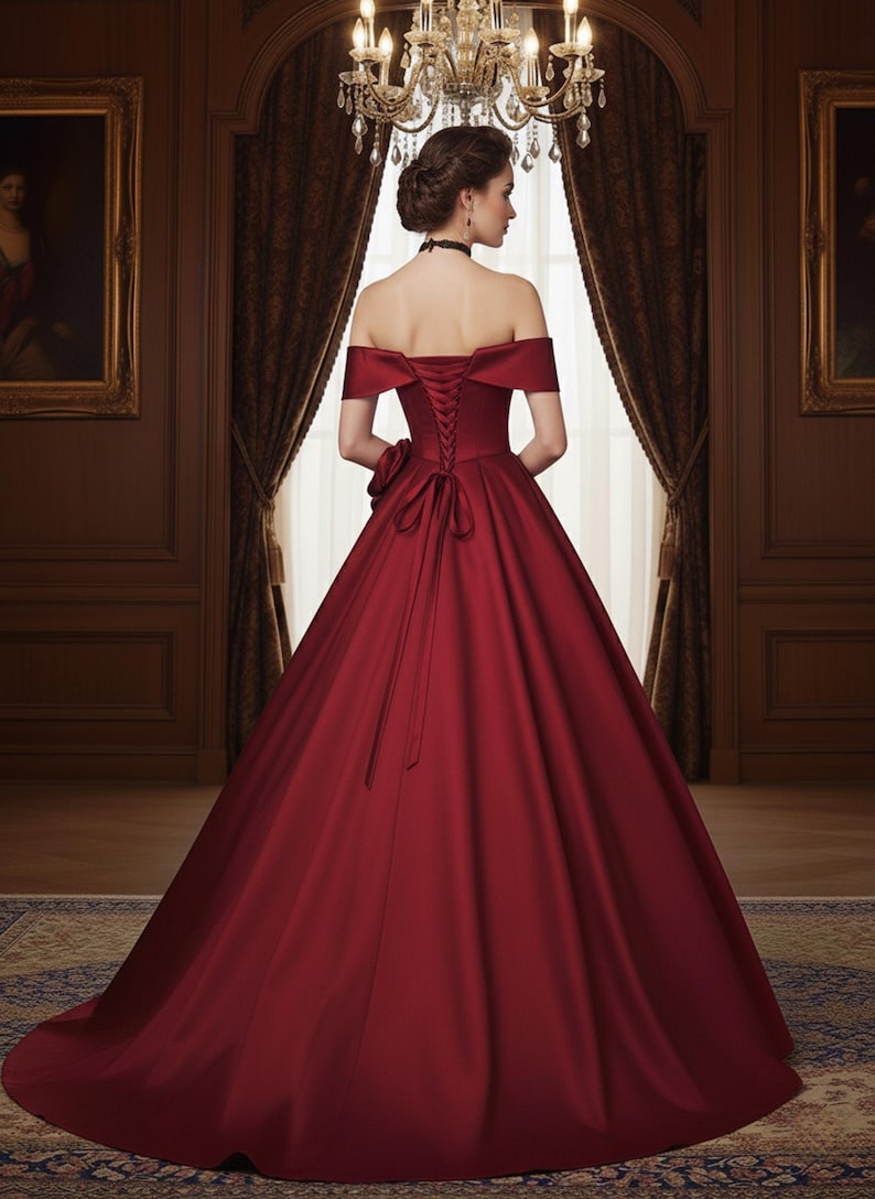 Luxury Red Stain Prom Dress for Wedding,gift for Bride,bridesmaid Dress ...