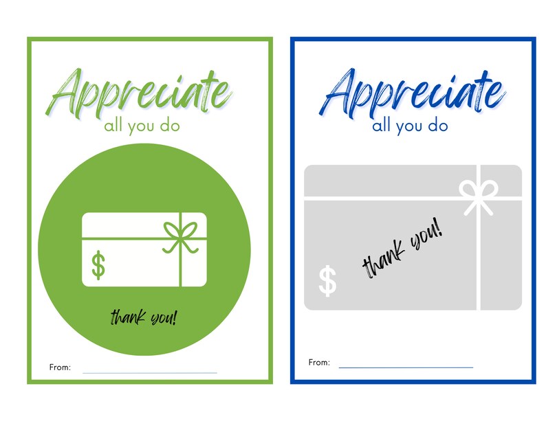 Thank You Gift Card Holder for Any Occasion - Etsy