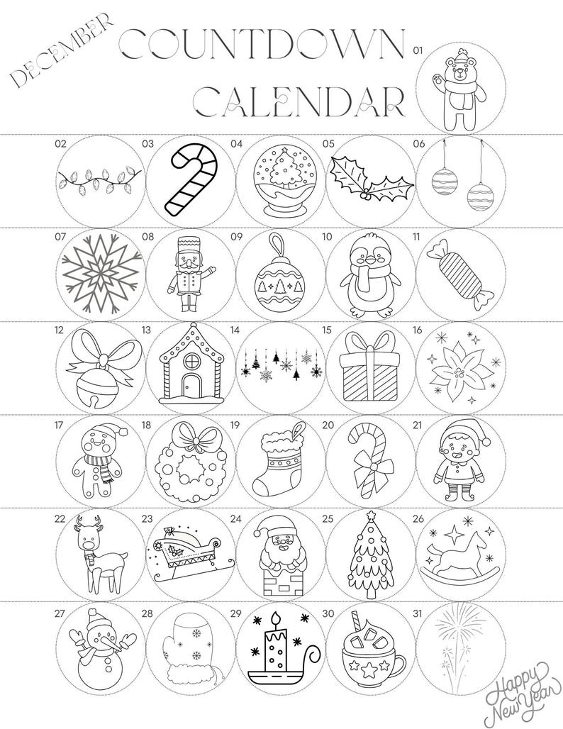 Celebrate December Countdown to the End of the Year - Etsy