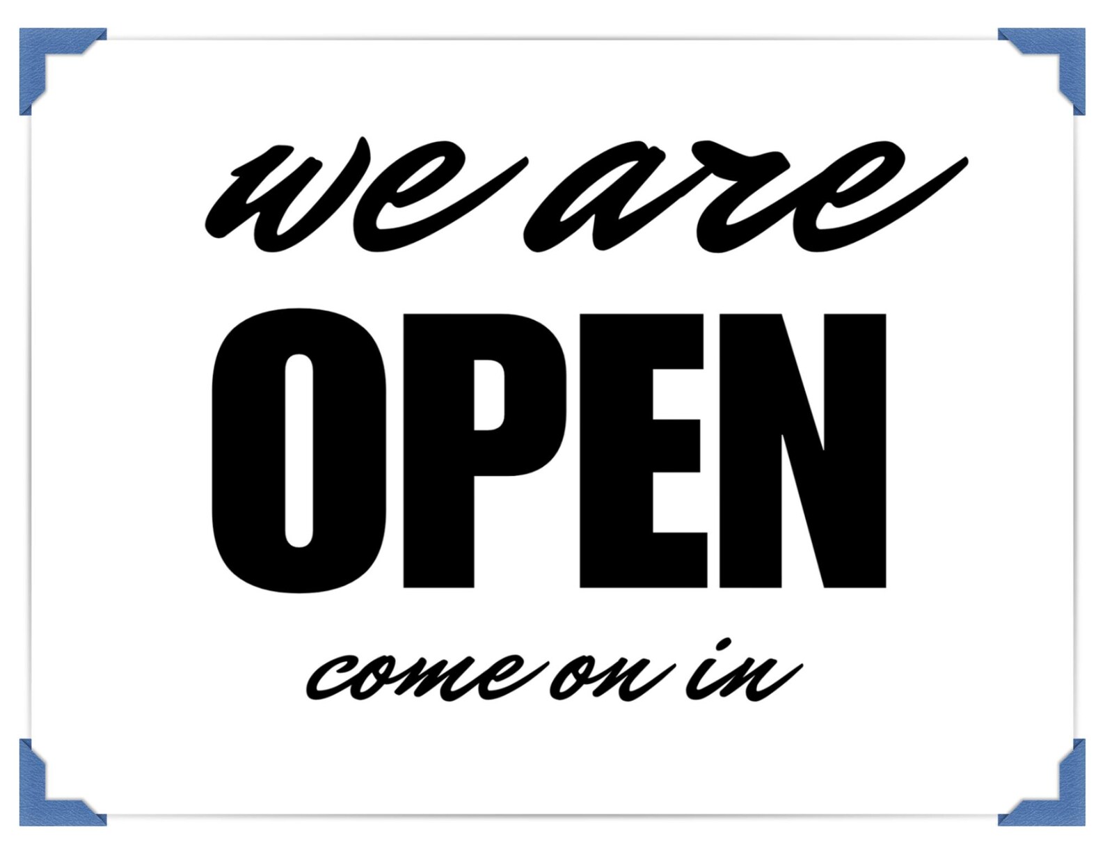 Quick Signs for Businesses: Open, Closed, Out of Order, Thank You for ...