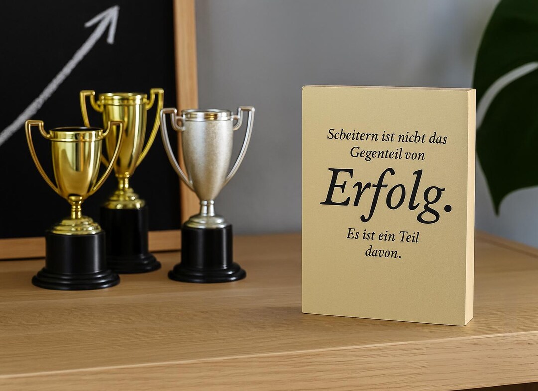 Motivational Wooden Picture "failure is Not..." - Etsy