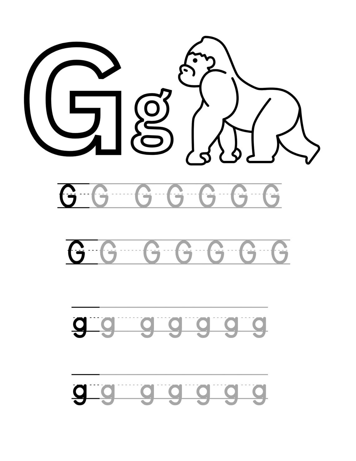 Printable Handwriting,learn to Write Letters, Educational Printable ...