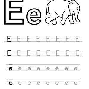 Printable Handwriting,learn to Write Letters, Educational Printable ...