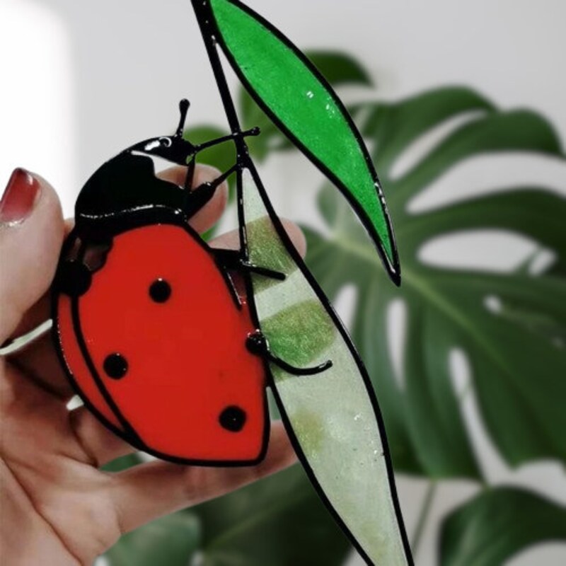 Ladybug Suncatcher - Etsy