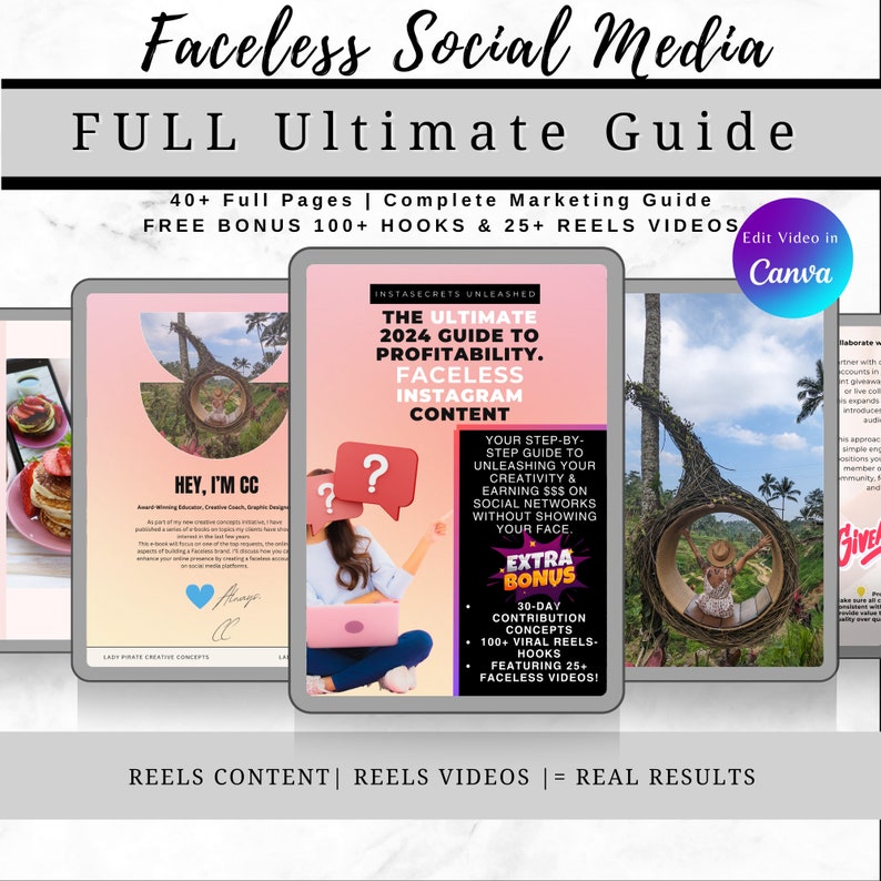 Easy Guide to Faceless Instagram Guide, Unleash Your Faceless Instagram ...