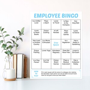 Employee Bingo and Coworker Bingo for Team Building Activities and ...