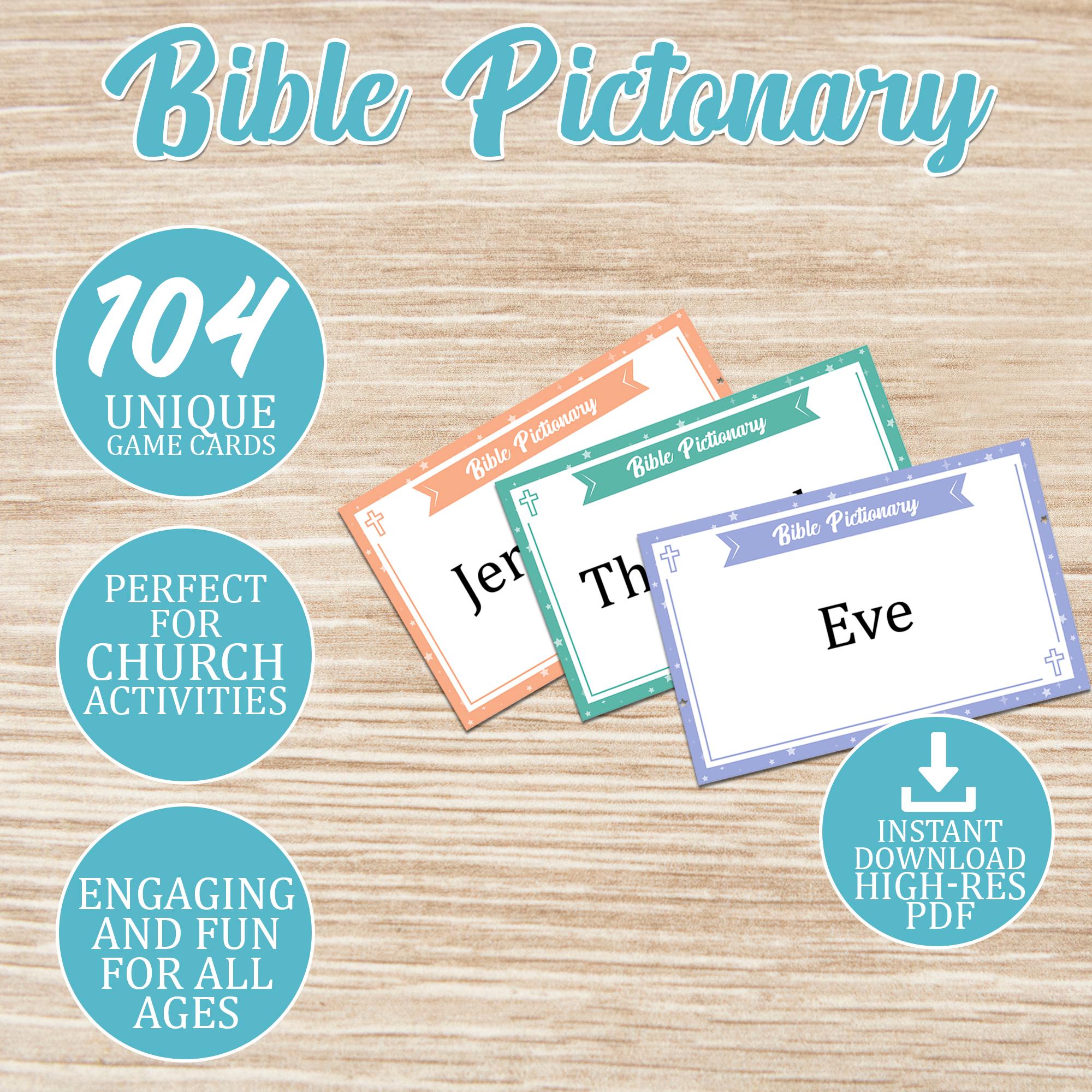 Christian Pictionary Game | Bible Pictionary Game | Fun Christian Board ...