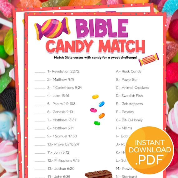 Printable Bible Matching Game Bible Couples Matching Game | Christian