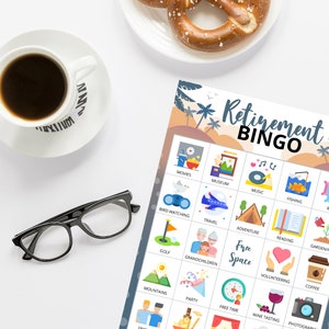 Retirement Bingo Cards for Fun Retirement Party Bingo Theme Retirement ...