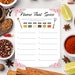 Guess the Spice Game - Printable Bridal Shower Fun | Name That Spice ...