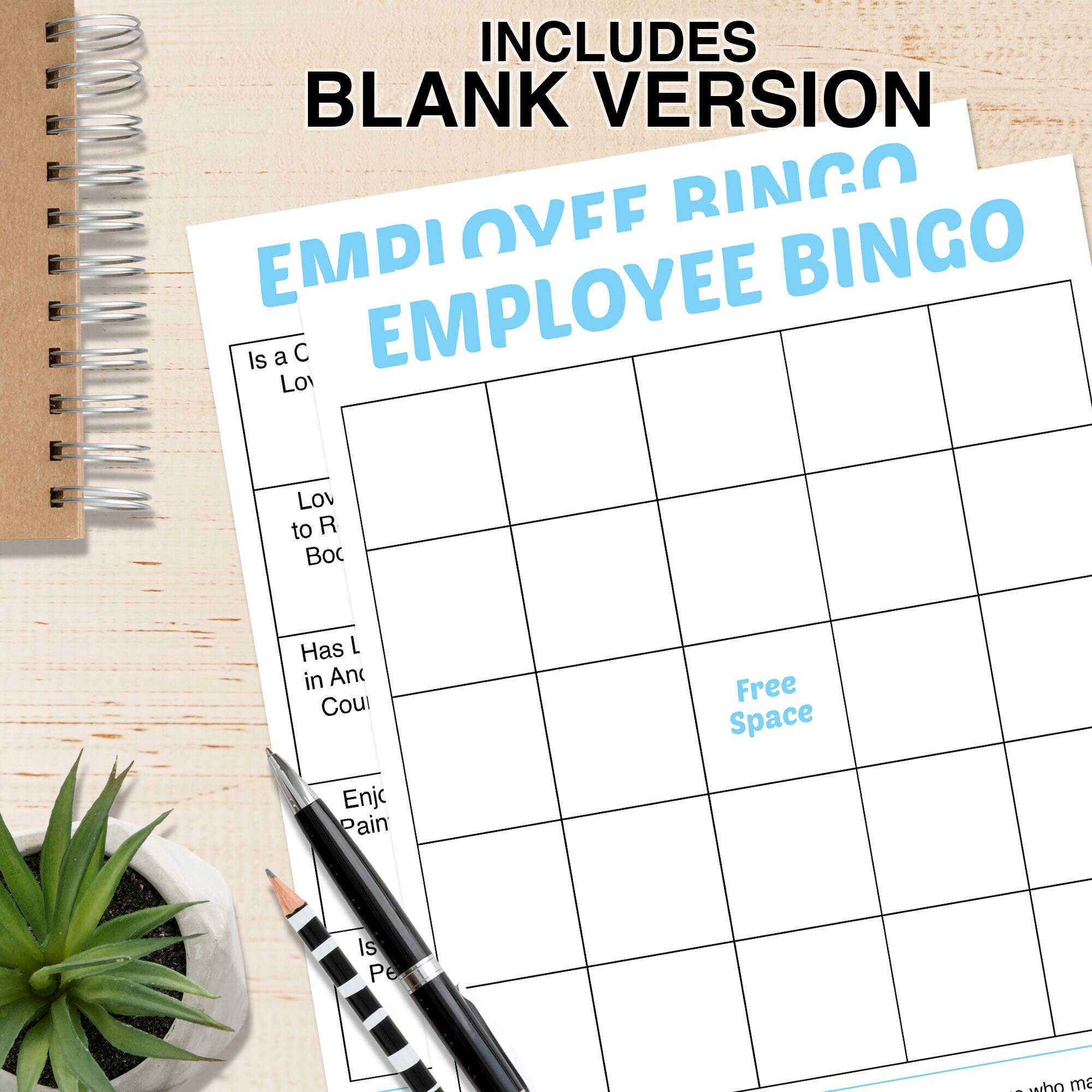 Interactive Team-building Bingo: Engage Employees and Co-workers With ...