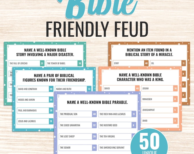 Bible Family Feud Game | Bible Feud Quiz | Kid-friendly Christian ...