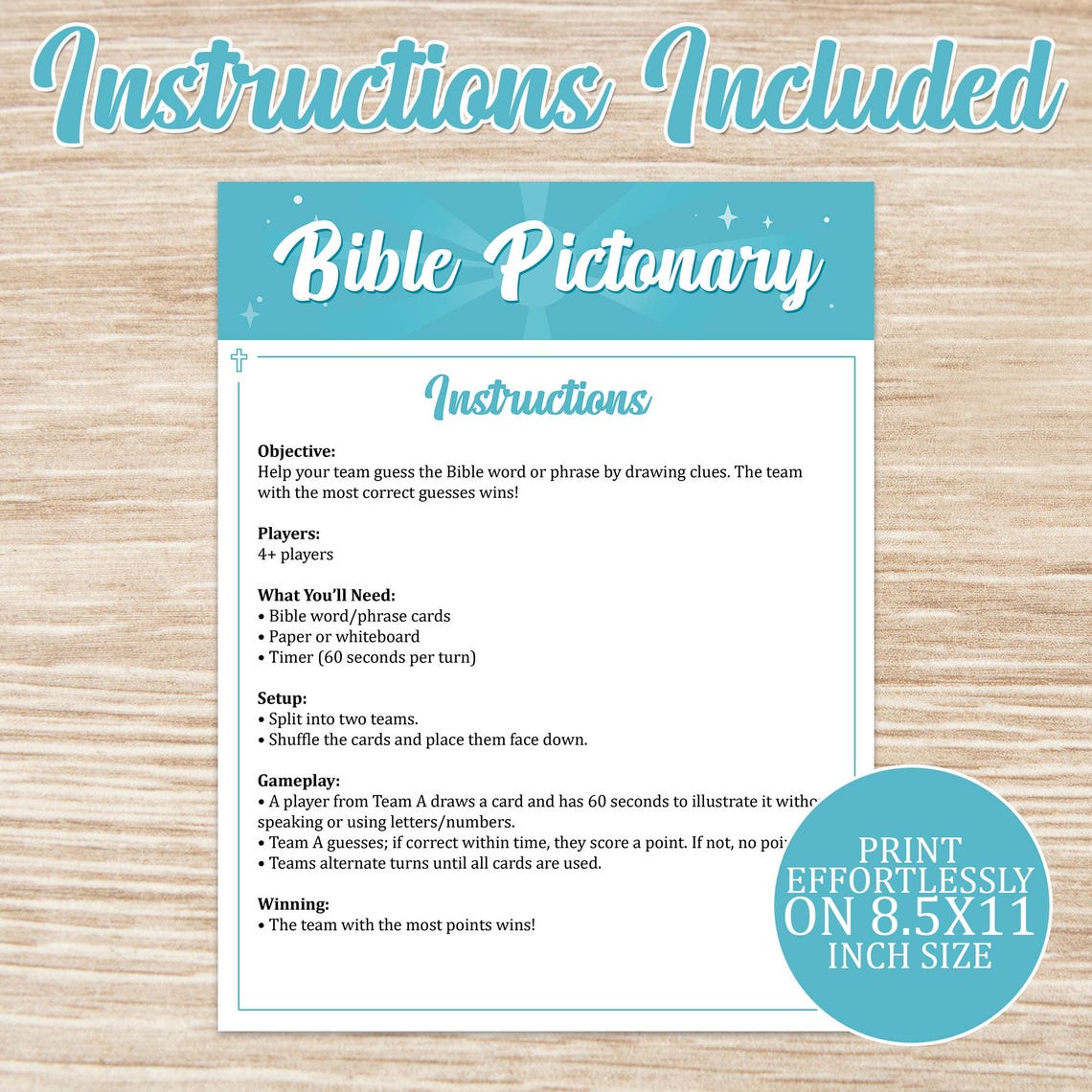 Christian Pictionary Game | Bible Pictionary Game | Fun Christian Board ...