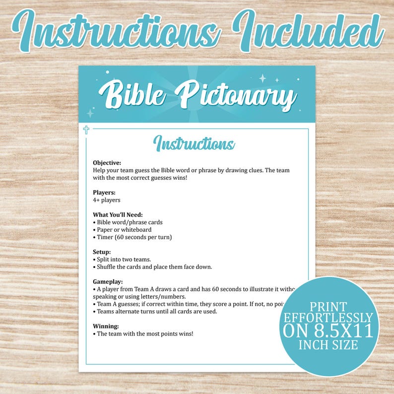 Christian Pictionary Game | Bible Pictionary Game | Fun Christian Board ...