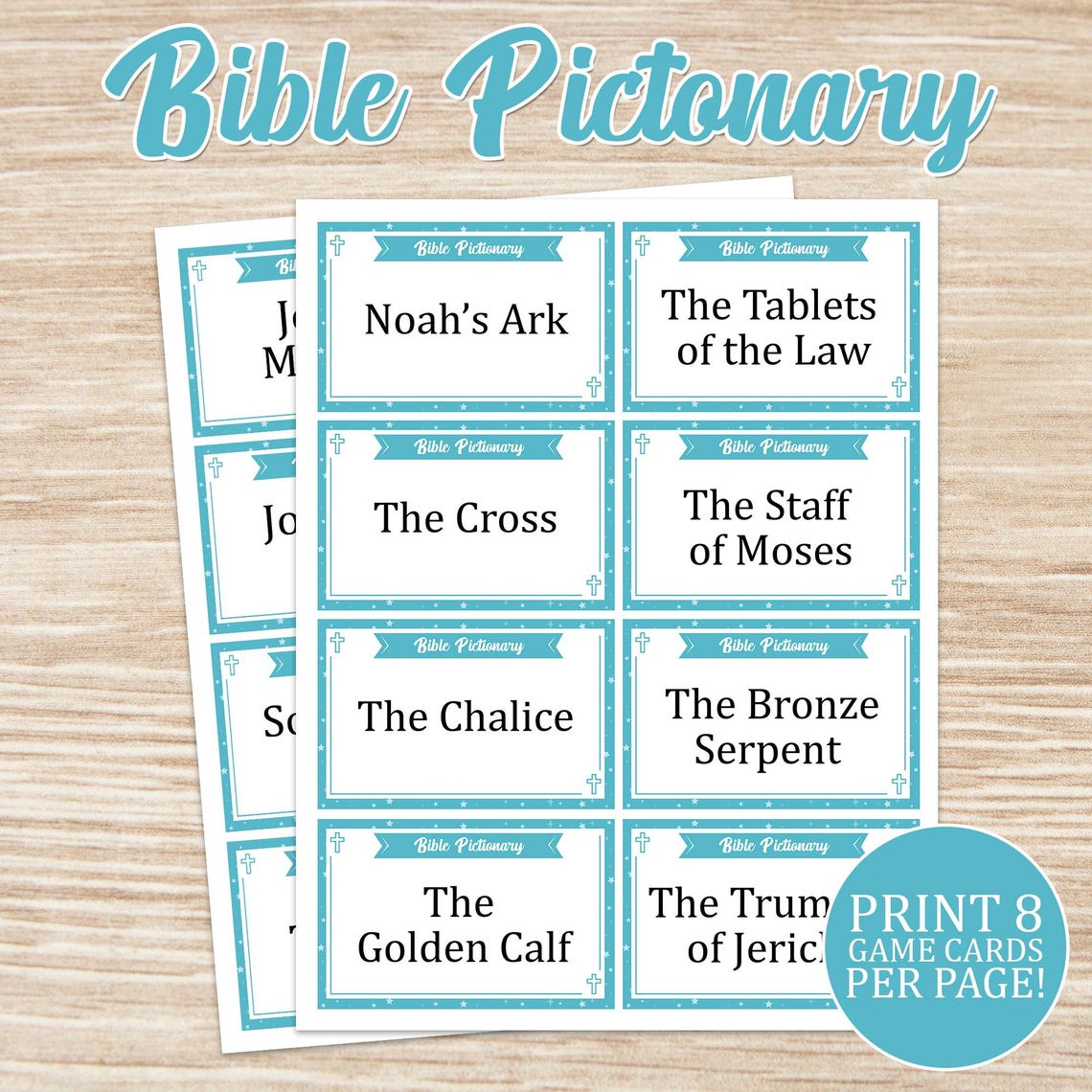 Christian Pictionary Game | Bible Pictionary Game | Fun Christian Board ...