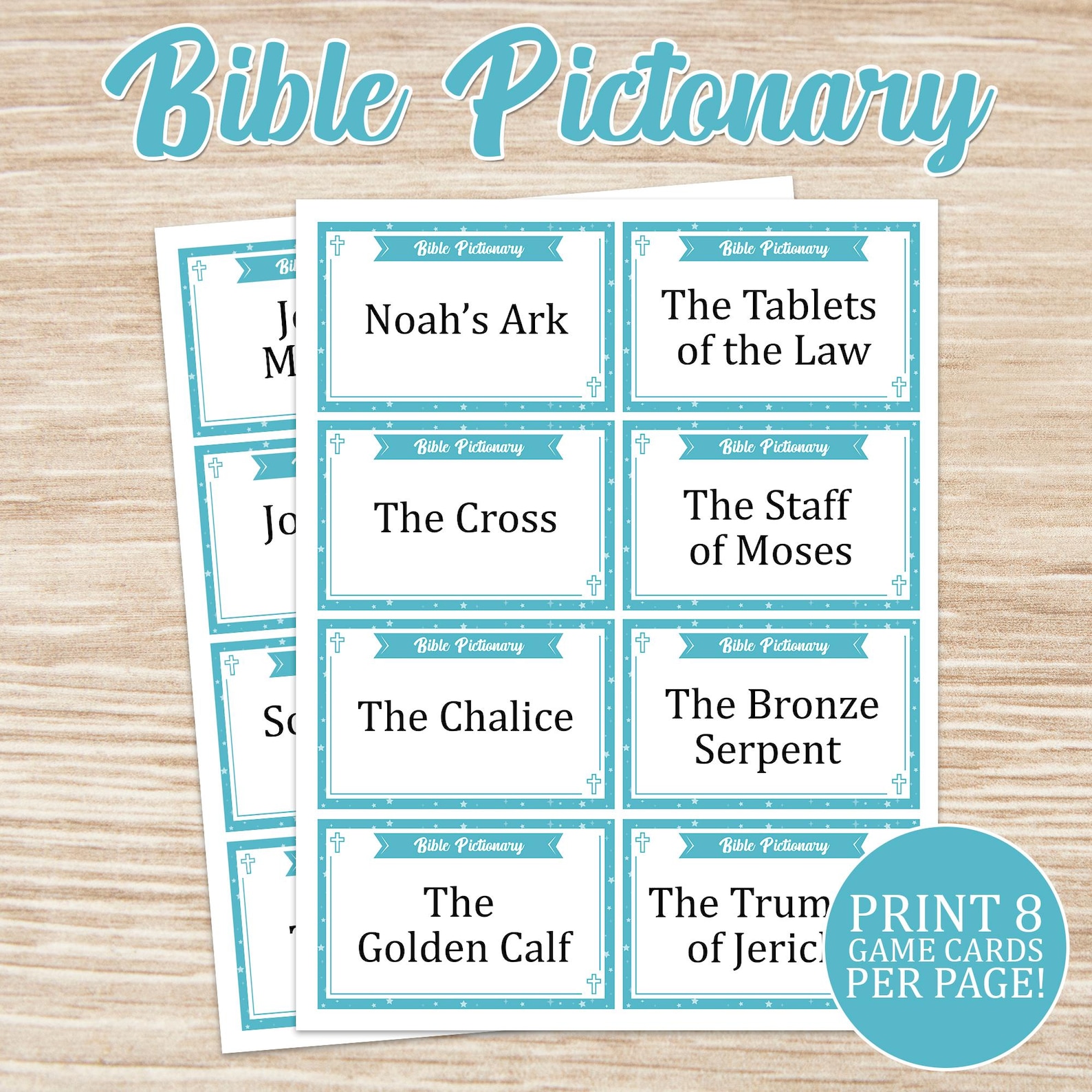 Christian Pictionary Game | Bible Pictionary Game | Fun Christian Board ...