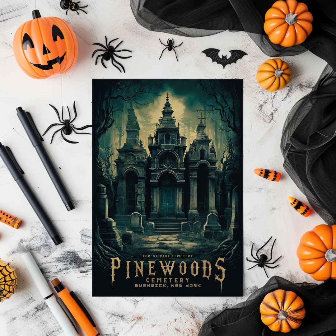 Pinewoods Cemetery: Forest Park Cemetery Bushwick, NY – Premium Matte ...