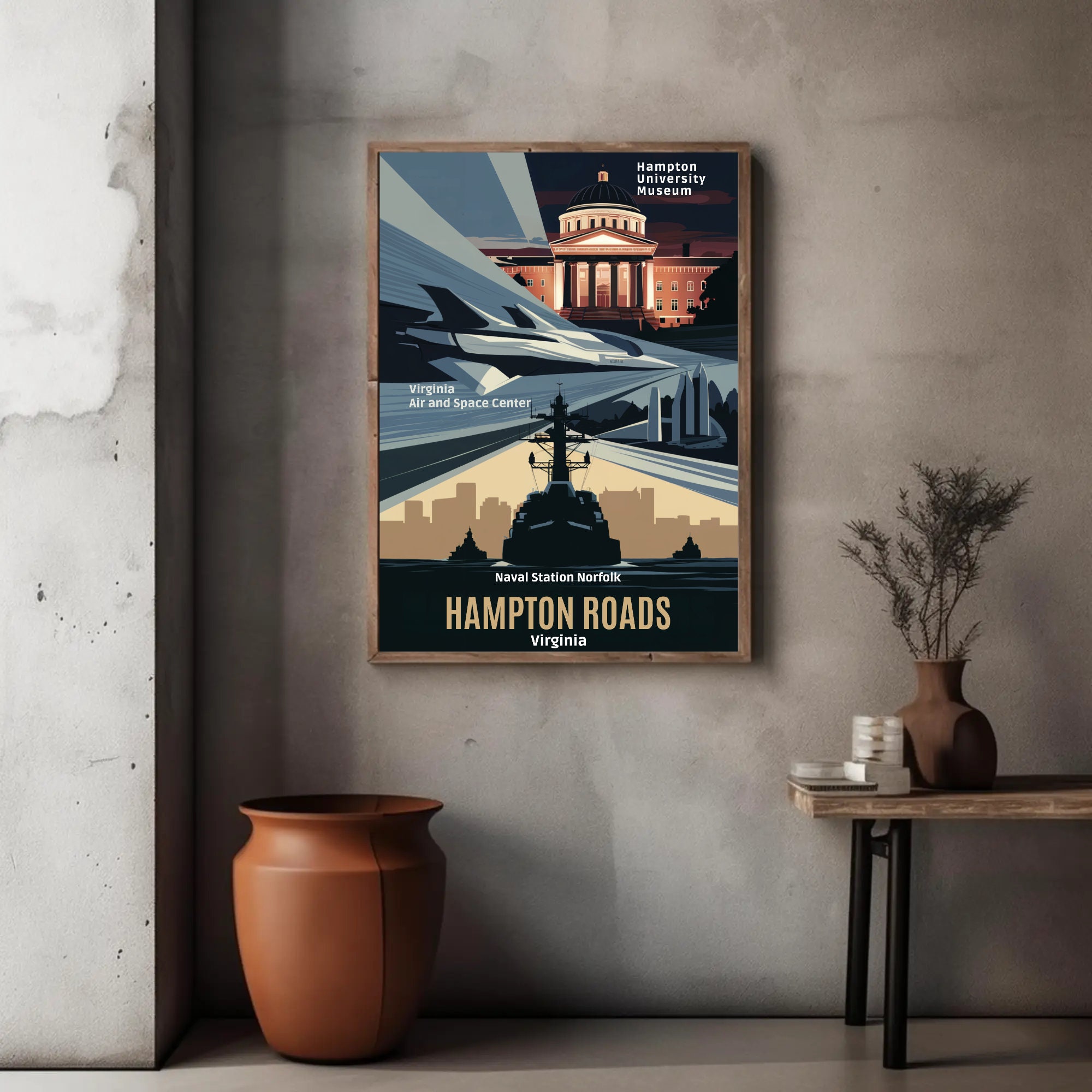Hampton Roads: Iconic Landmarks and Naval Heritage Aluminum Print - Etsy