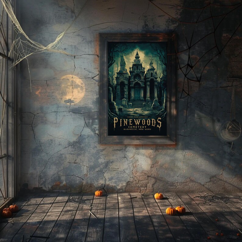 Pinewoods Cemetery: Forest Park Cemetery Bushwick, NY – Premium Matte ...